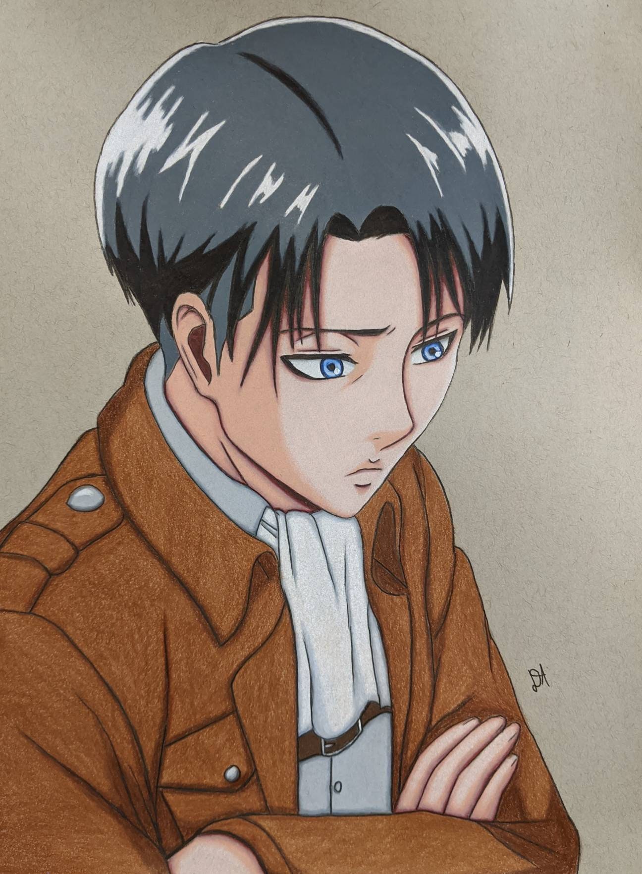 Drawing & Illustration Eren Jaeger Colored Pencil Drawing Shingeki no ...