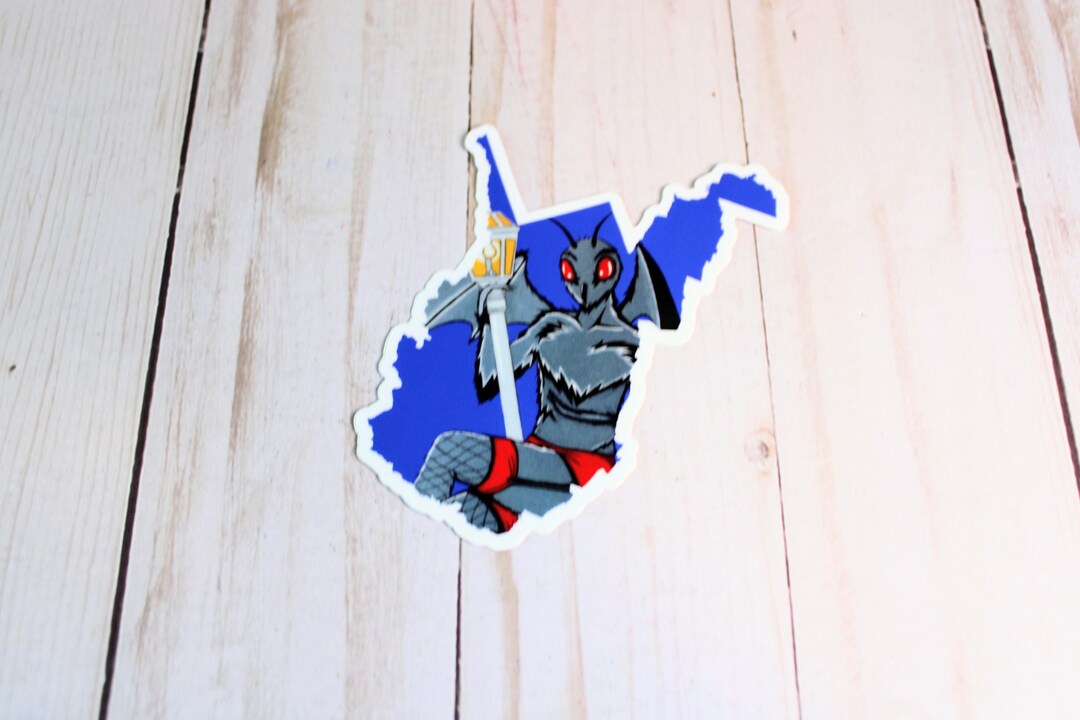 WV Mothman West Virginia Cryptid Cryptids Moth Man Waterproof Vinyl ...