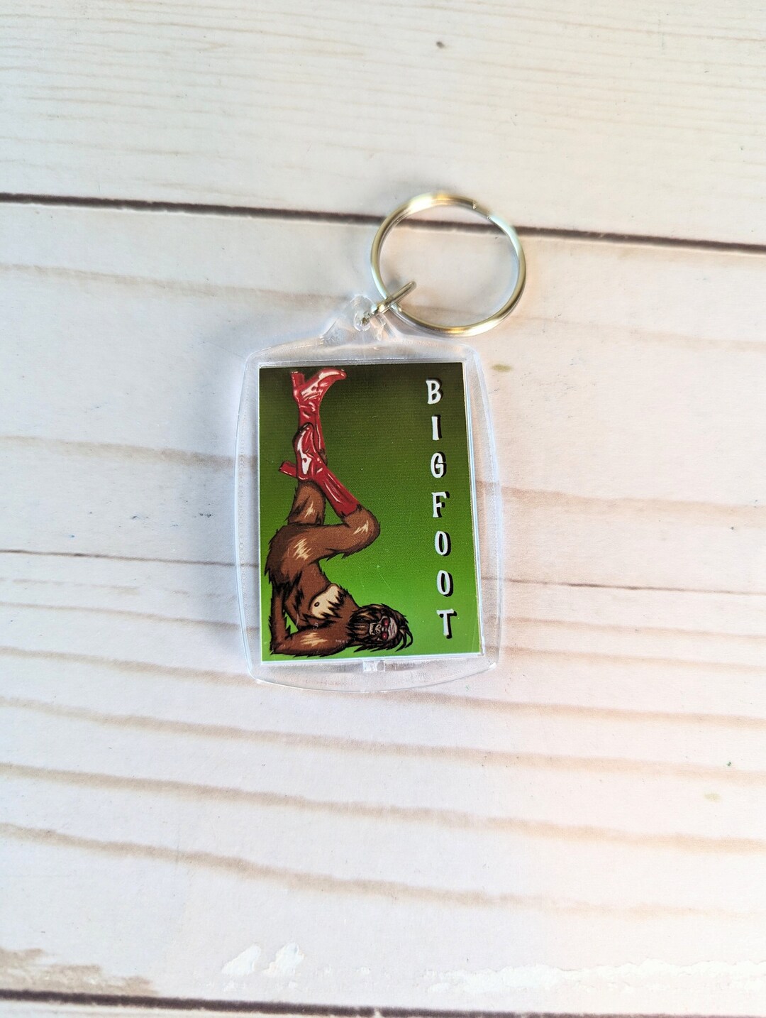 Bigfoot Big Foot Cryptid Cryptids Keychain Acrylic Double Sided Plastic ...