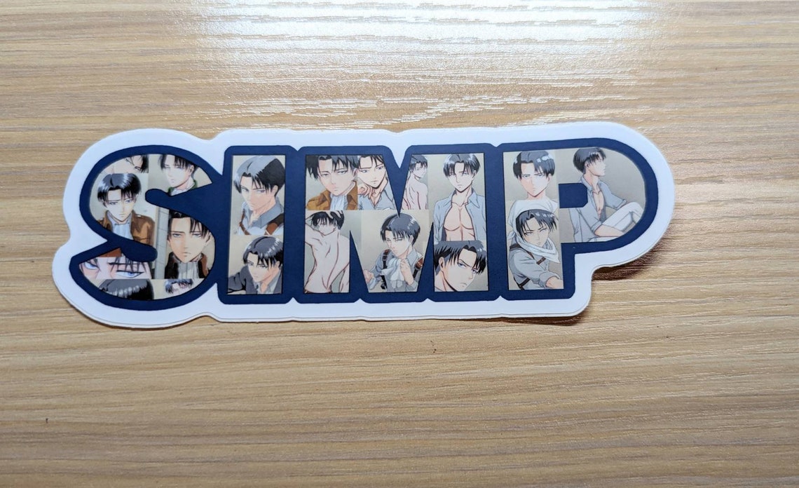 Vinyl SIMP Sticker Waterproof Anime Manga Stickers - Etsy