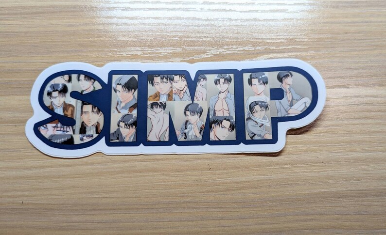 Vinyl SIMP Sticker Waterproof Anime Manga Stickers - Etsy