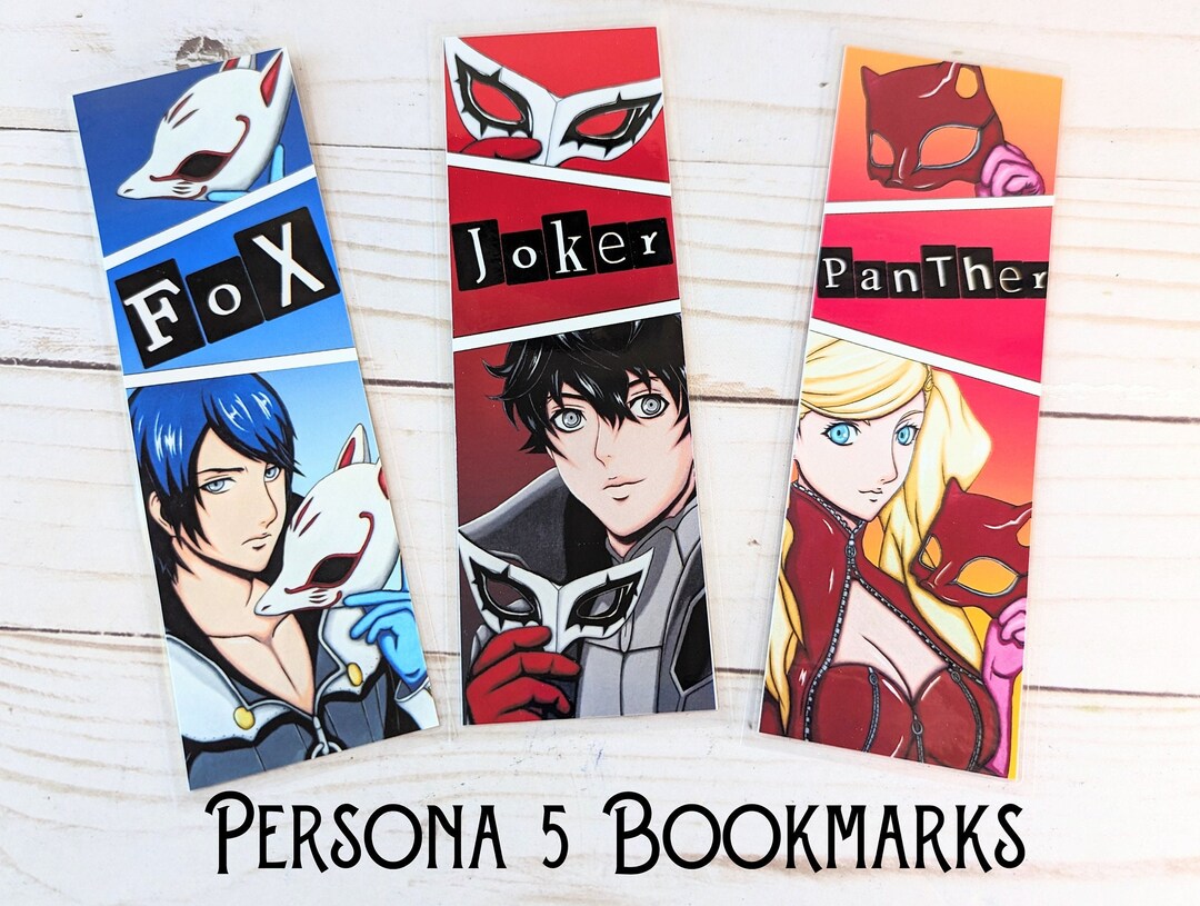 Glossy Laminated Bookmark Unique Anime Bookmark Reading Book Gaming Fox ...