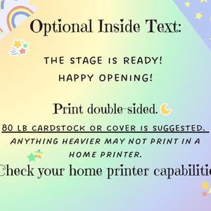 Opening Night Theater Card - Happy Opening Greeting for Performers - Etsy