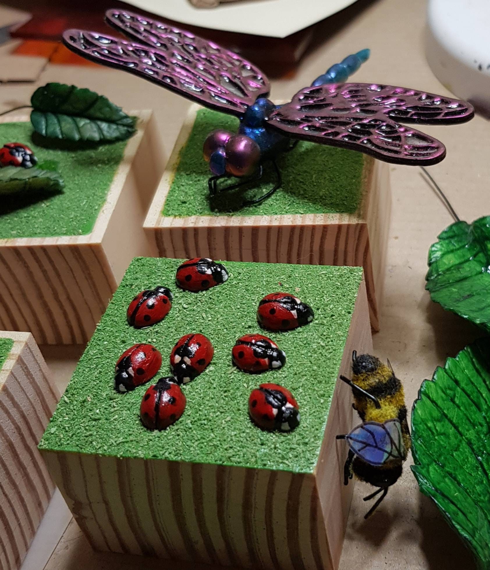 Realistic Ladybird on Leaf Sculpture - Etsy