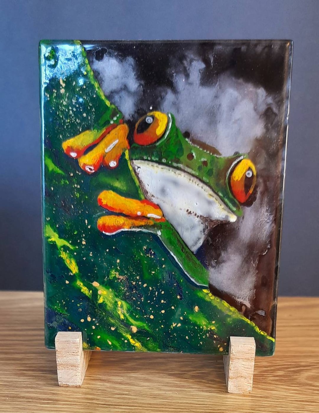 Glass Tree Frog, Glass Art, Frog Ornament, Frog Gifts, Frog Presents ...