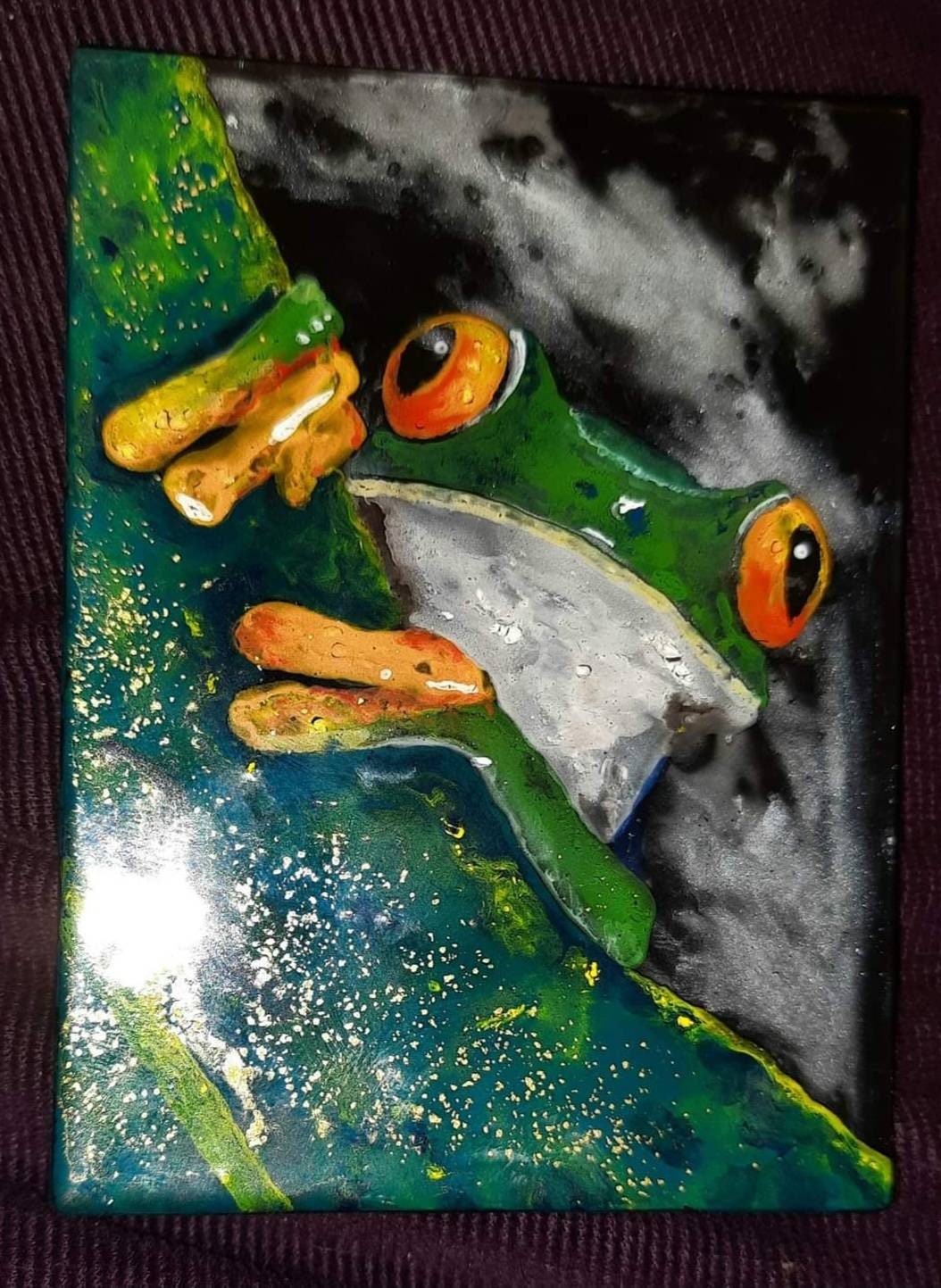Glass Tree Frog, Glass Art, Frog Ornament, Frog Gifts, Frog Presents ...