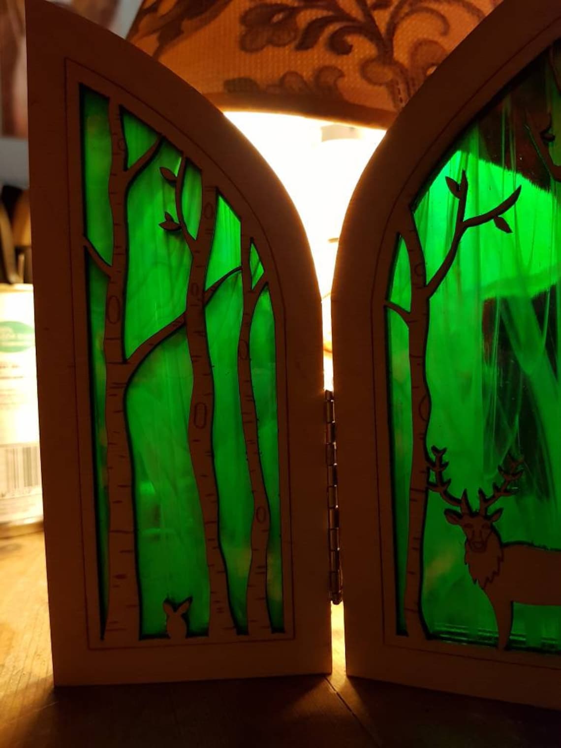 Stained Glass Triptych, Enchanted Forest, Beautiful, Unusual, Unique ...