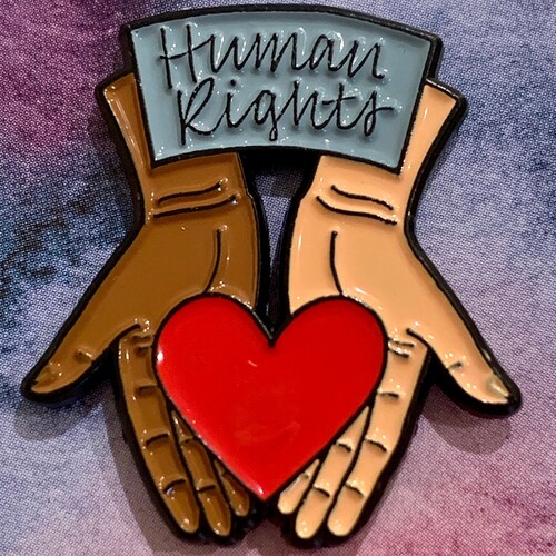 Human Rights Enamel Pin - Etsy
