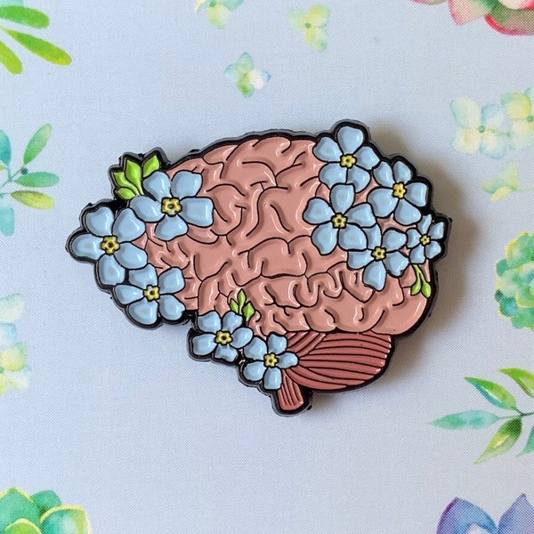 Brain Pin - Etsy
