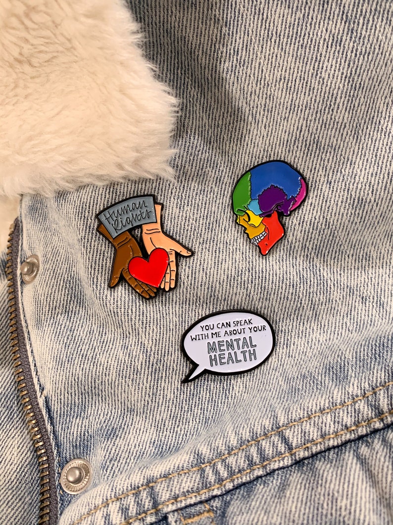 Human Rights Enamel Pin - Etsy