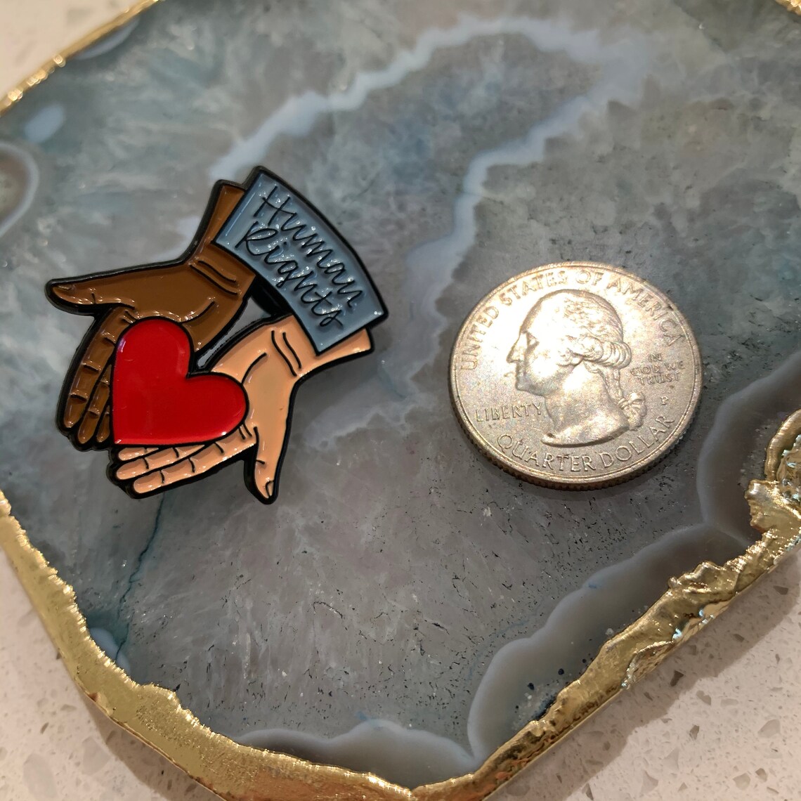 Human Rights Enamel Pin - Etsy