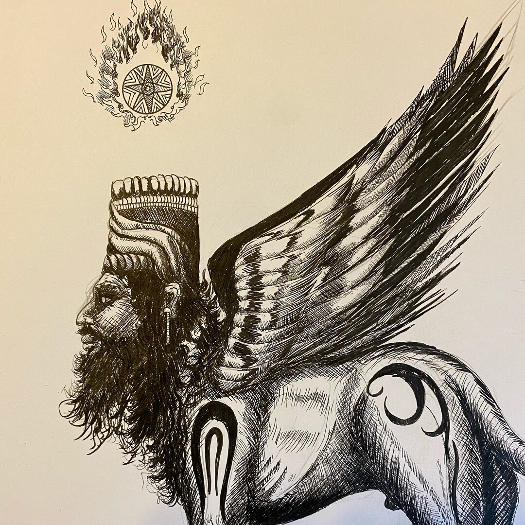 Sumerian Sphinx - Etsy