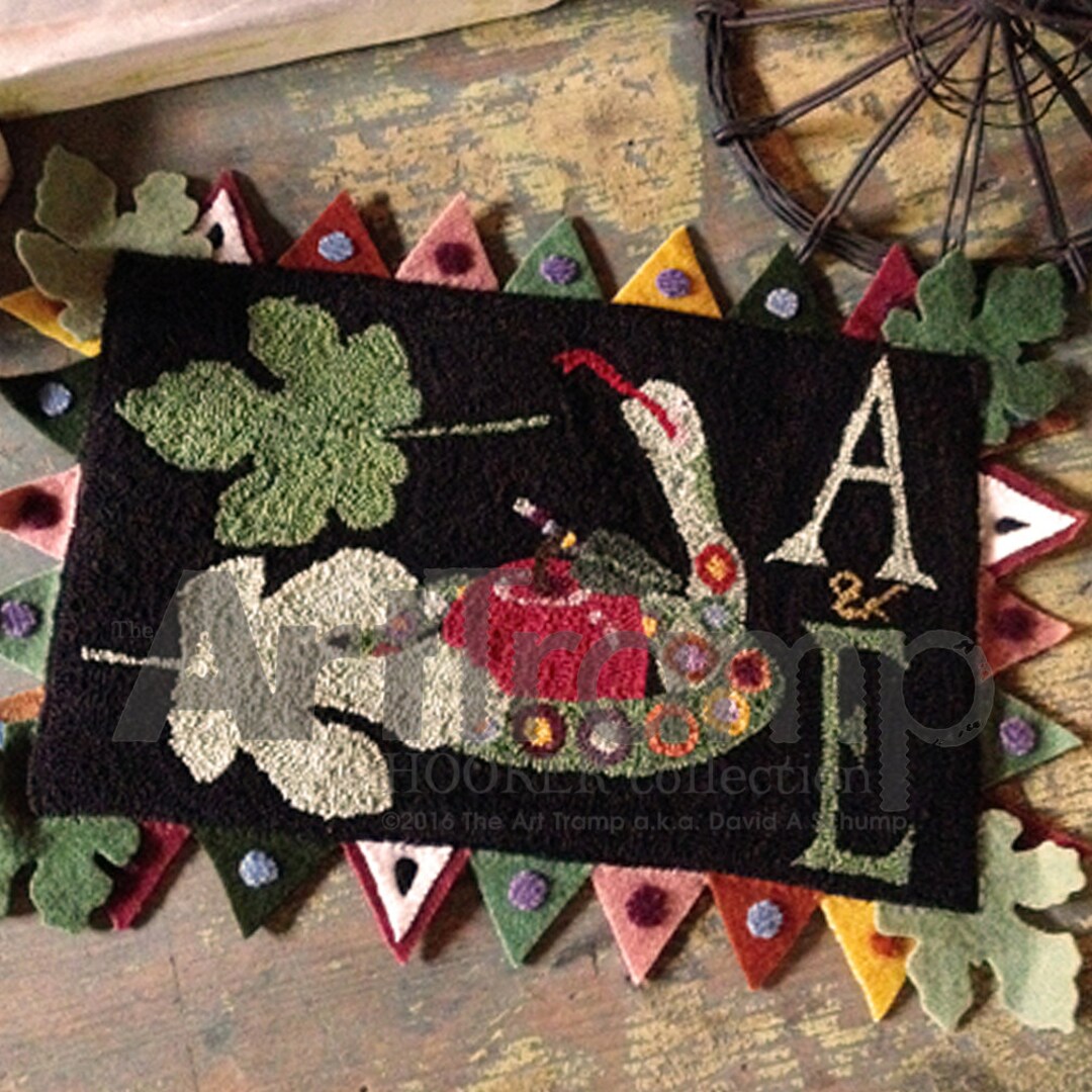 Adam & Eve ~ 9" X 6" Paper Pattern for PUNCH NEEDLE by the Art Tramp ...