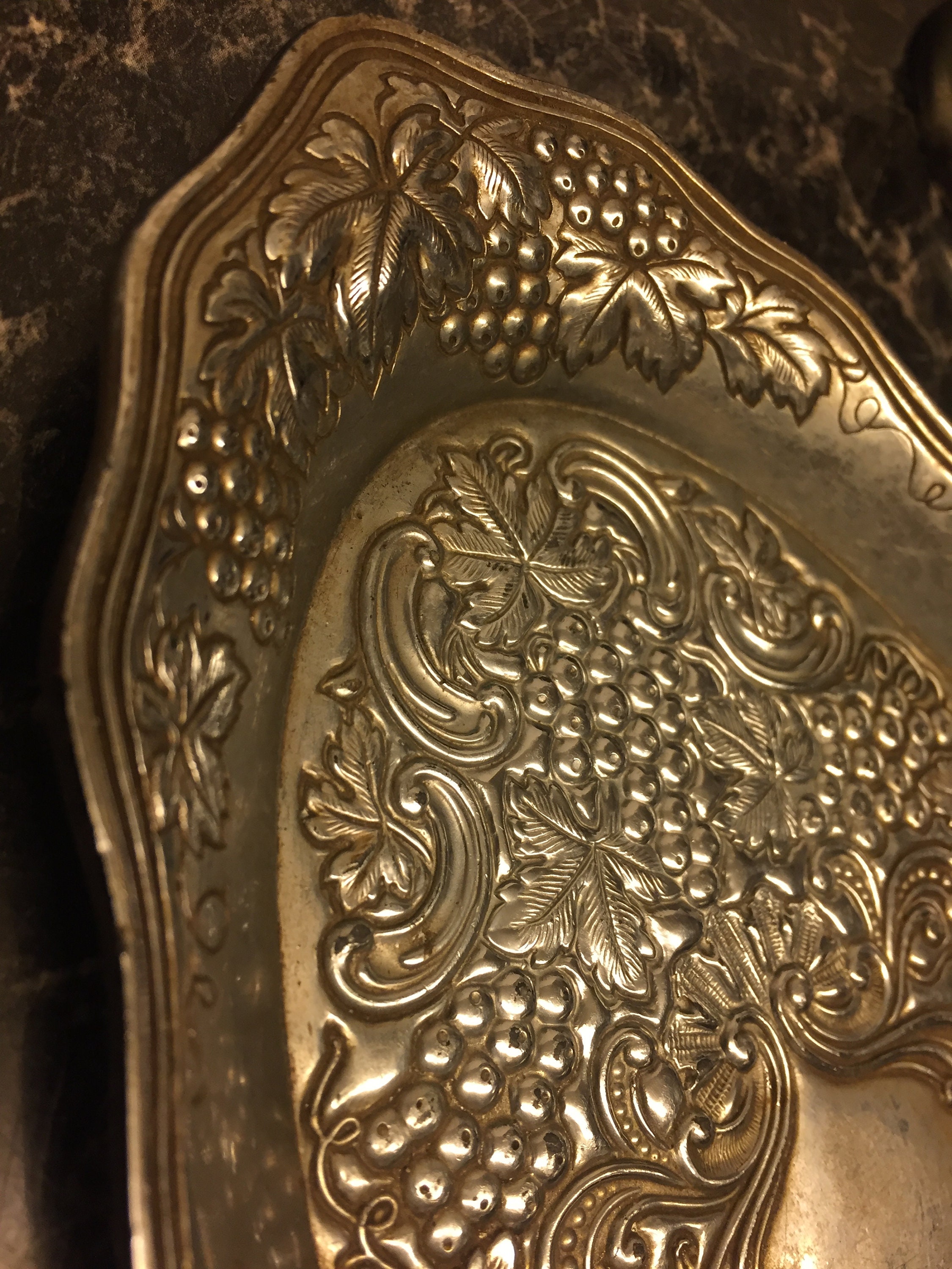 Authentic Vintage Heavy Metal Ware Stamped Creamer Set on Tray - Etsy.de