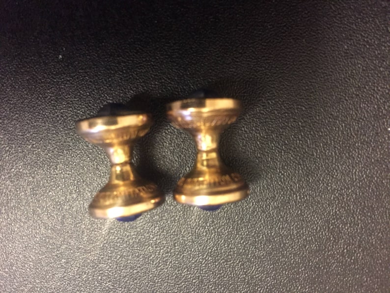 Authentic Vintage Art Deco 30's Retractable Cuff Links Cobalt Blue Set ...