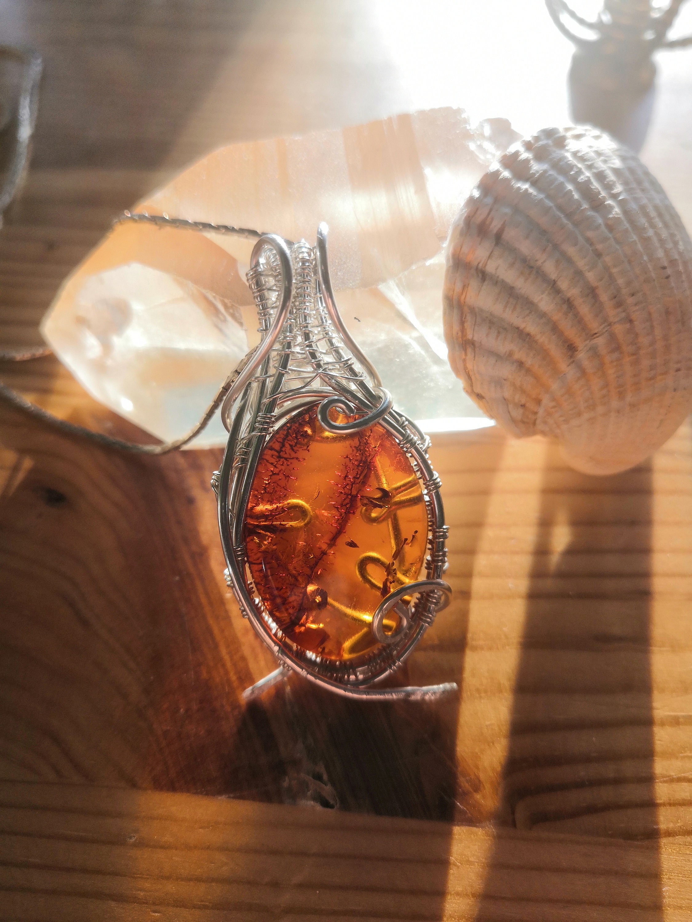 Baltic Amber Pendant Amulet Goddess Freya - Etsy