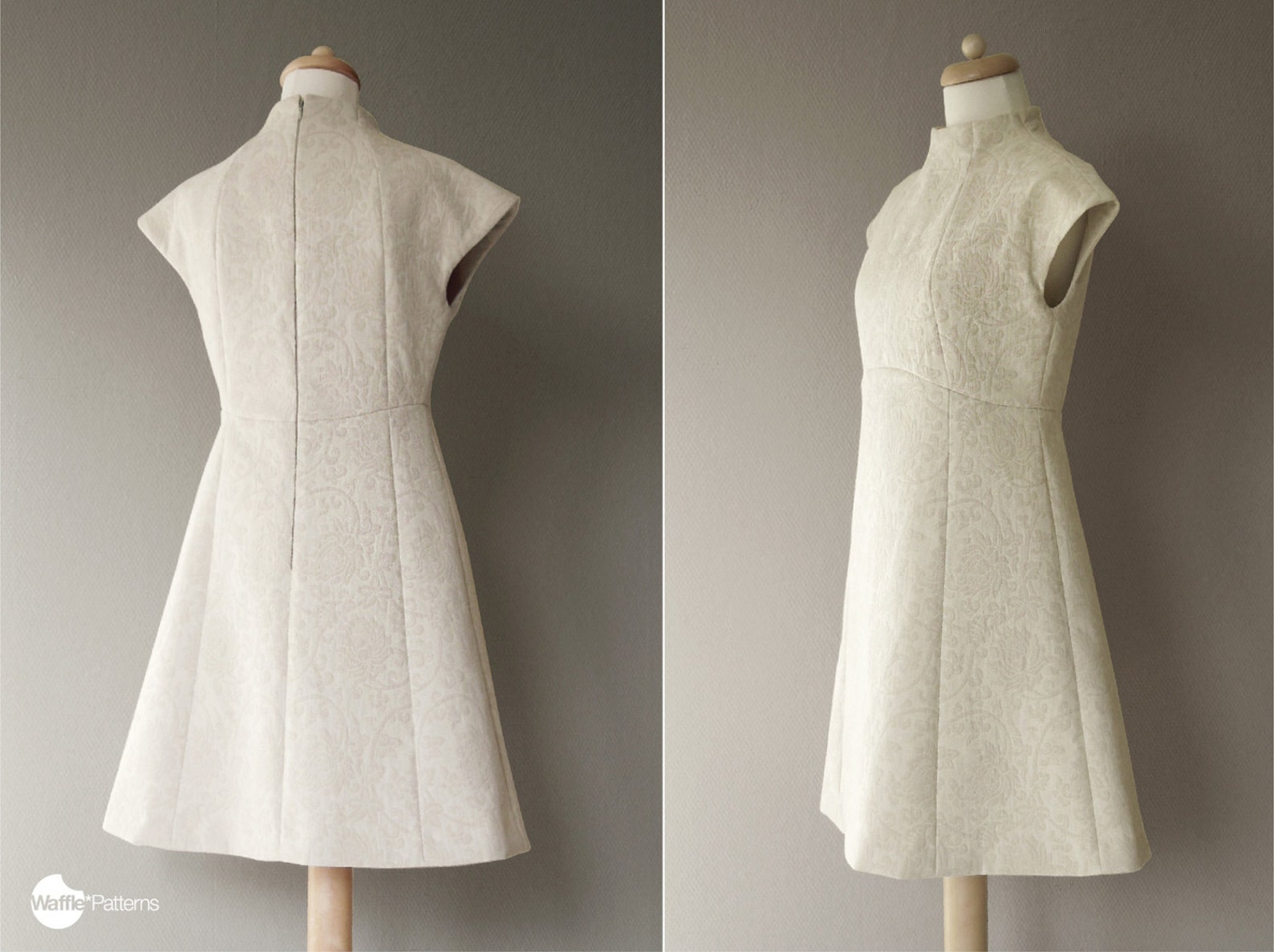 PDF Sewing Pattern Women High Neck Dress snowball size - Etsy Australia