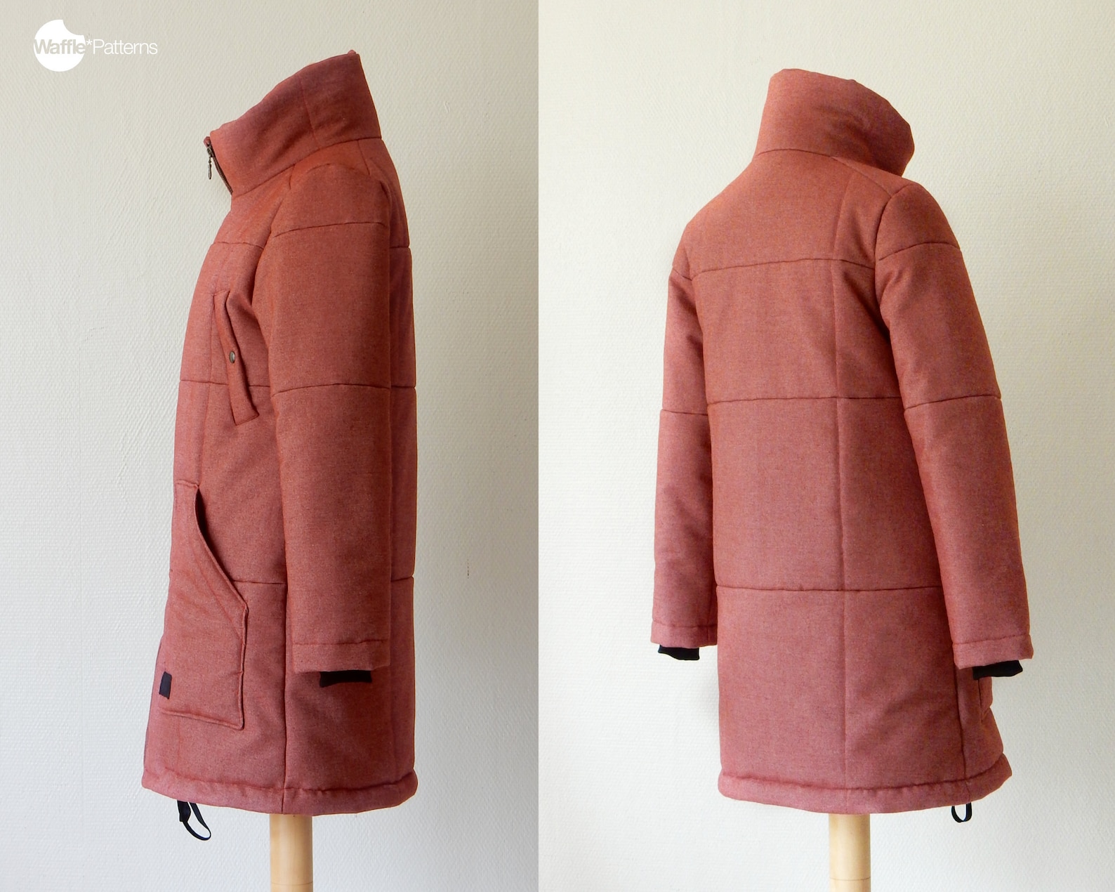 PDF Sewing Pattern for Women Puffer Jacket -mitsuba- (size 32-52) - Etsy