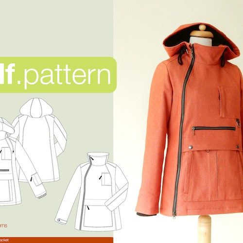 PDF Sewing Pattern for Women Walking Jacket momiji size - Etsy