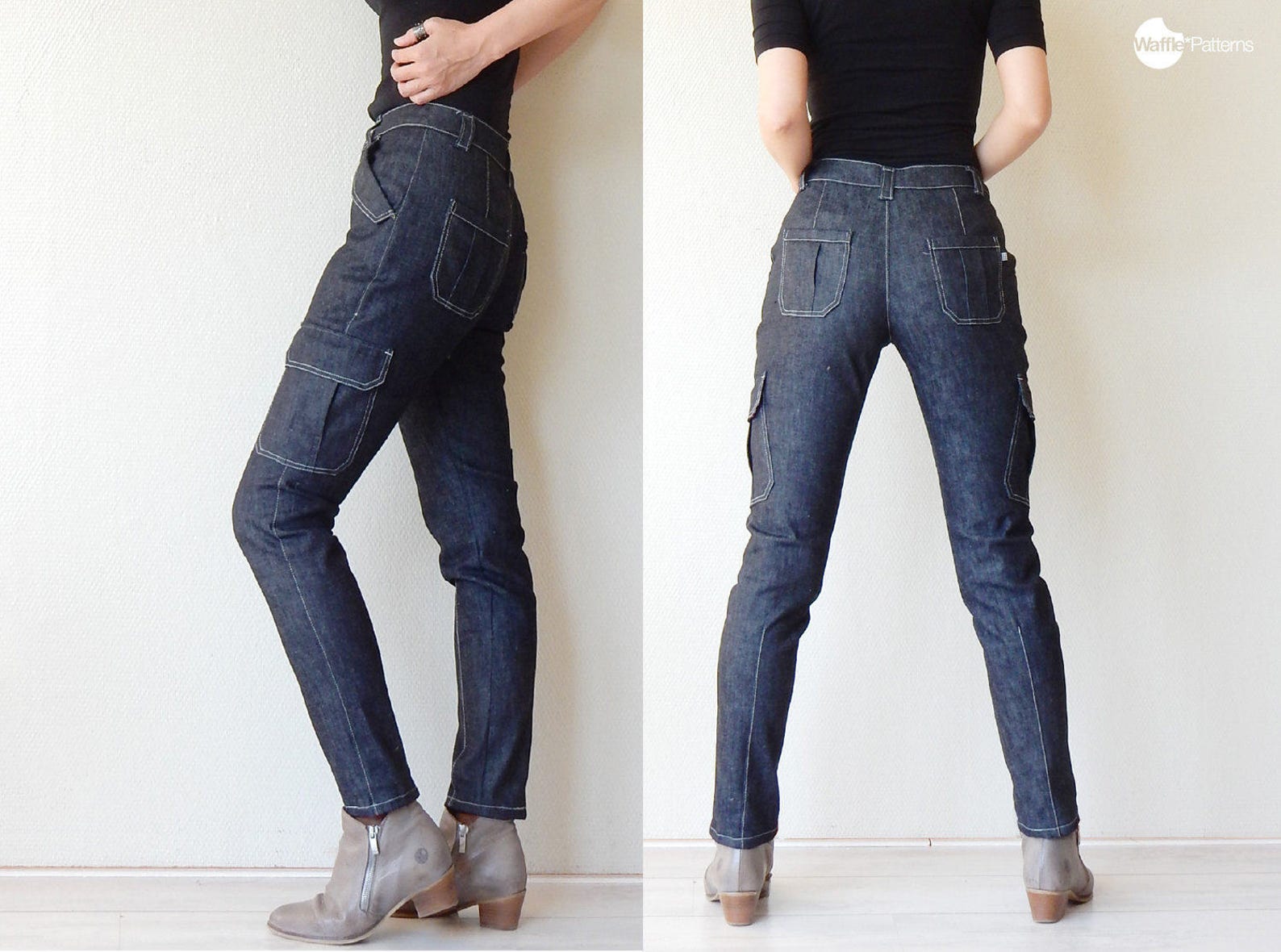 PDF Sewing Pattern Women Slim Tapered Pants -pinda- (size 34-48) - Etsy