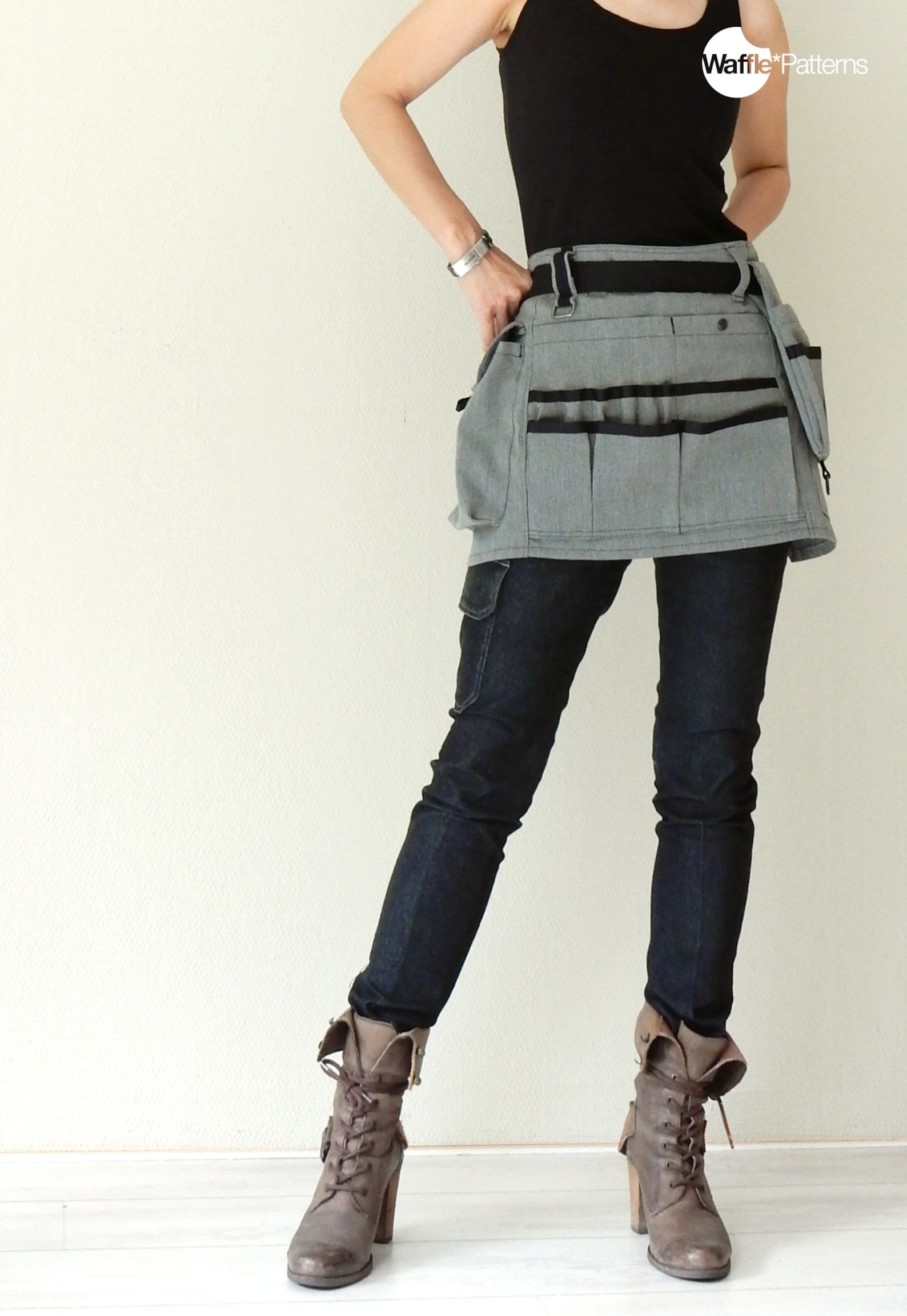 PDF Sewing Pattern for Women Utility Apron / Tool Belt -kaede- (size XS ...