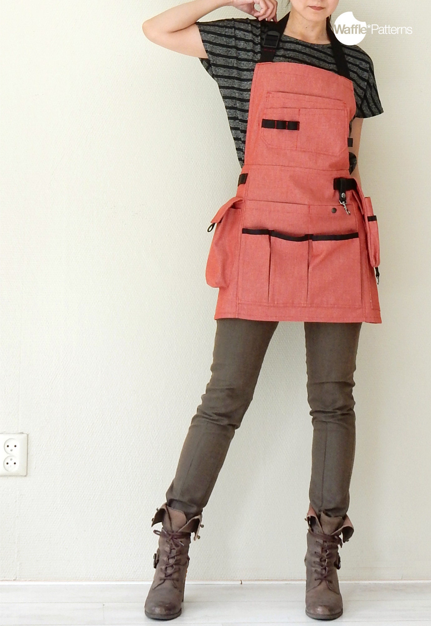 PDF Sewing Pattern for Women Utility Apron / Tool Belt kaede - Etsy