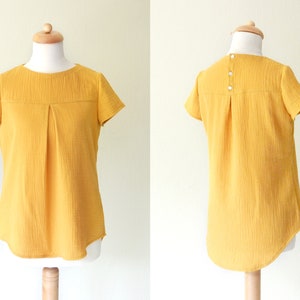 PDF Sewing Pattern Women Yoke Blouse -pine- (size 34-48) - Etsy