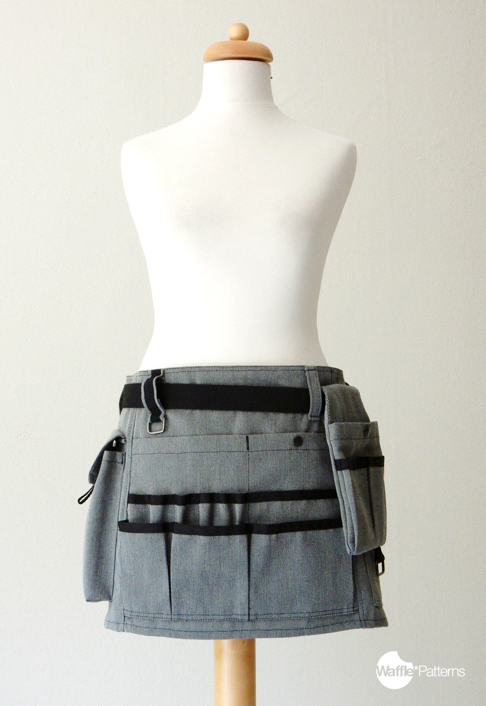 PDF Sewing Pattern for Women Utility Apron / Tool Belt -kaede- (size XS ...