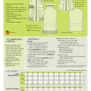 PDF Sewing Pattern for Women Cargo Vest -tsuki- (size 32-52) - Etsy