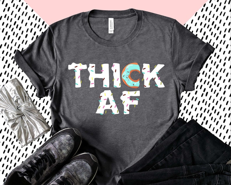 Thick Af Funny Donut Fitness Weightlifting Shirt Best Gift for - Etsy Thick Af Funny Donut Fitness Weightlifting Shirt Best Gift for - Etsy