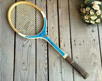 Wood tennis racket | Etsy