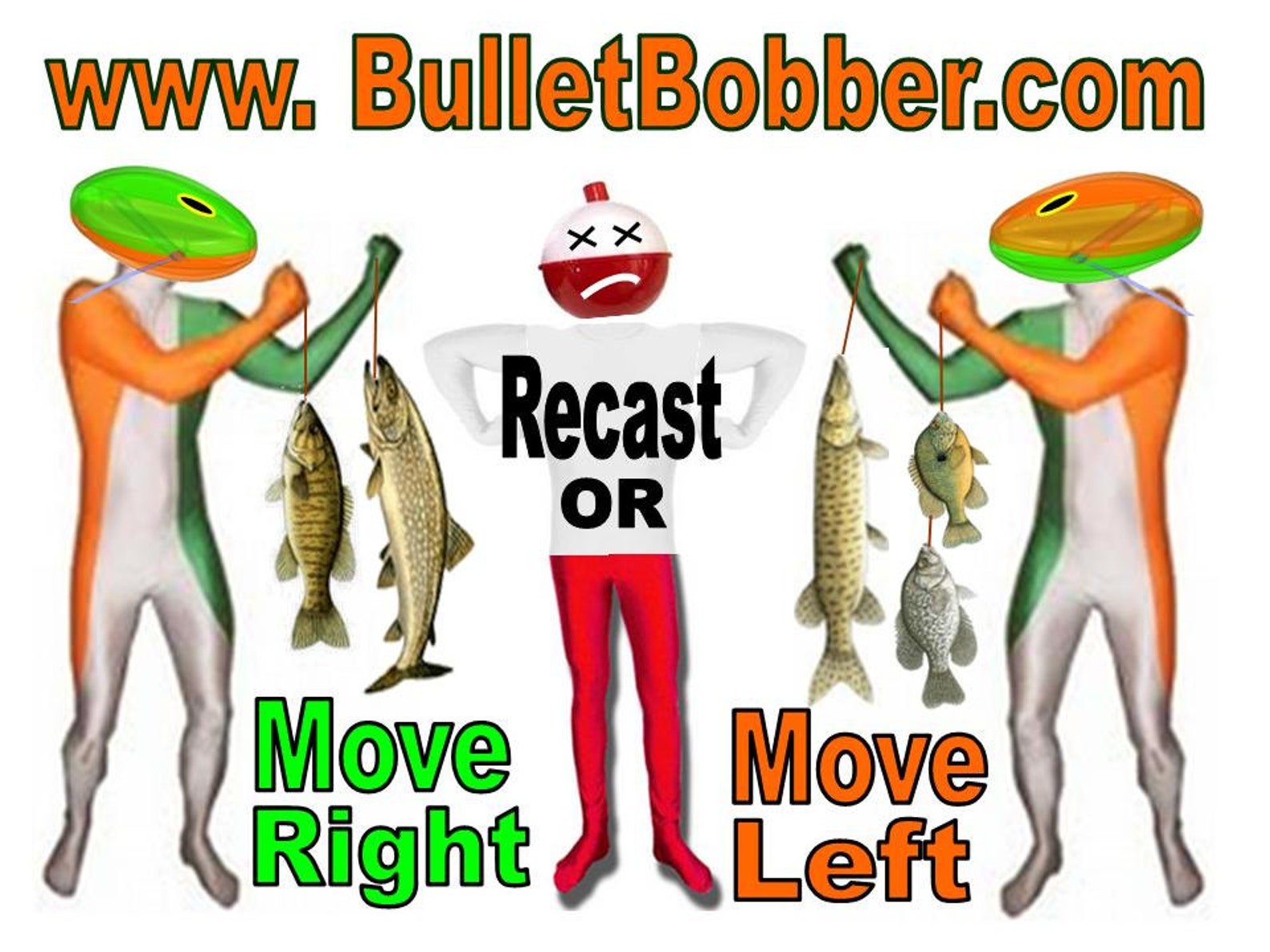 Bullet Bobber Combo Pack Mini Side Planer Board Bobbers Go LEFT or ...