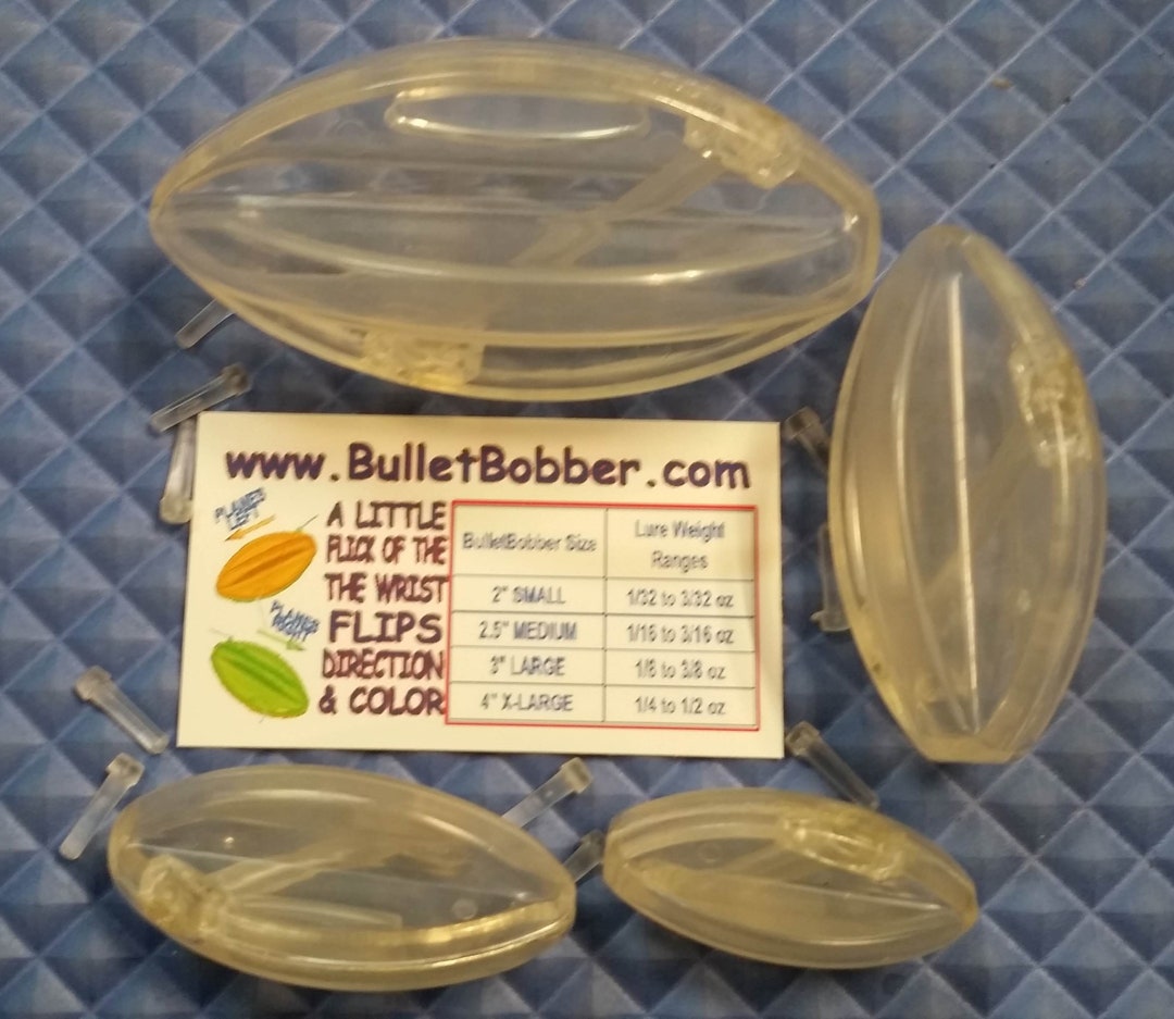 Clear Bulletbobbers Combo Pack Min Planer Board Bobbers Go Left and ...