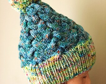 Hand knit hat | Etsy