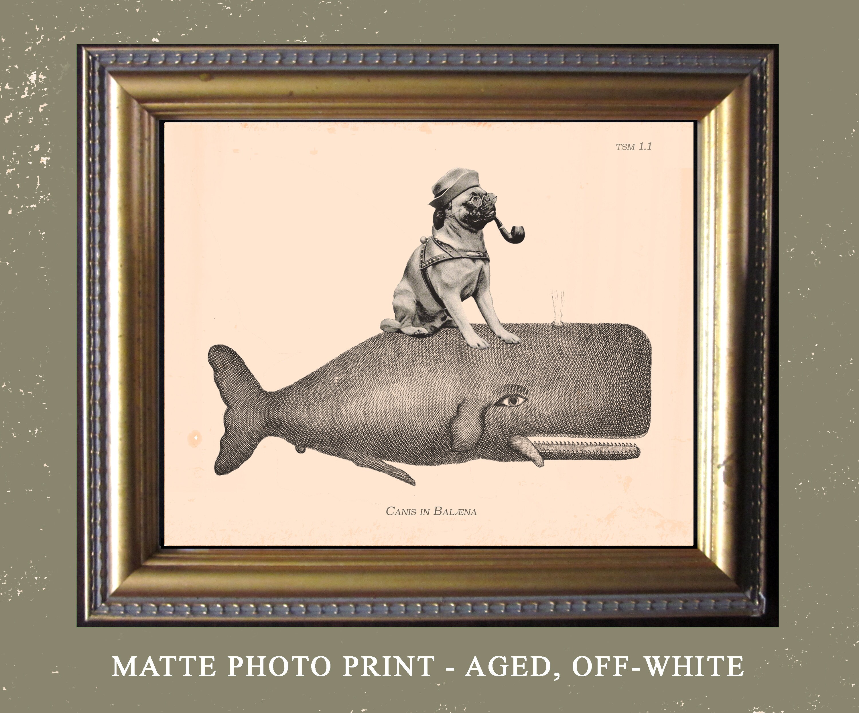 Welsh Corgi Dog Riding Cow Print Tea Stain Dog Art Dog Gifts | Etsy