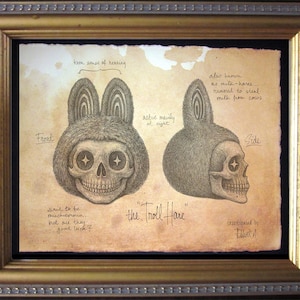 Troll Hare Anatomy Art Print | Nordic Folklore Inspired Creature ...