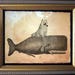 American Eskimo Dog Riding Whale Vintage Collage Print Tea - Etsy