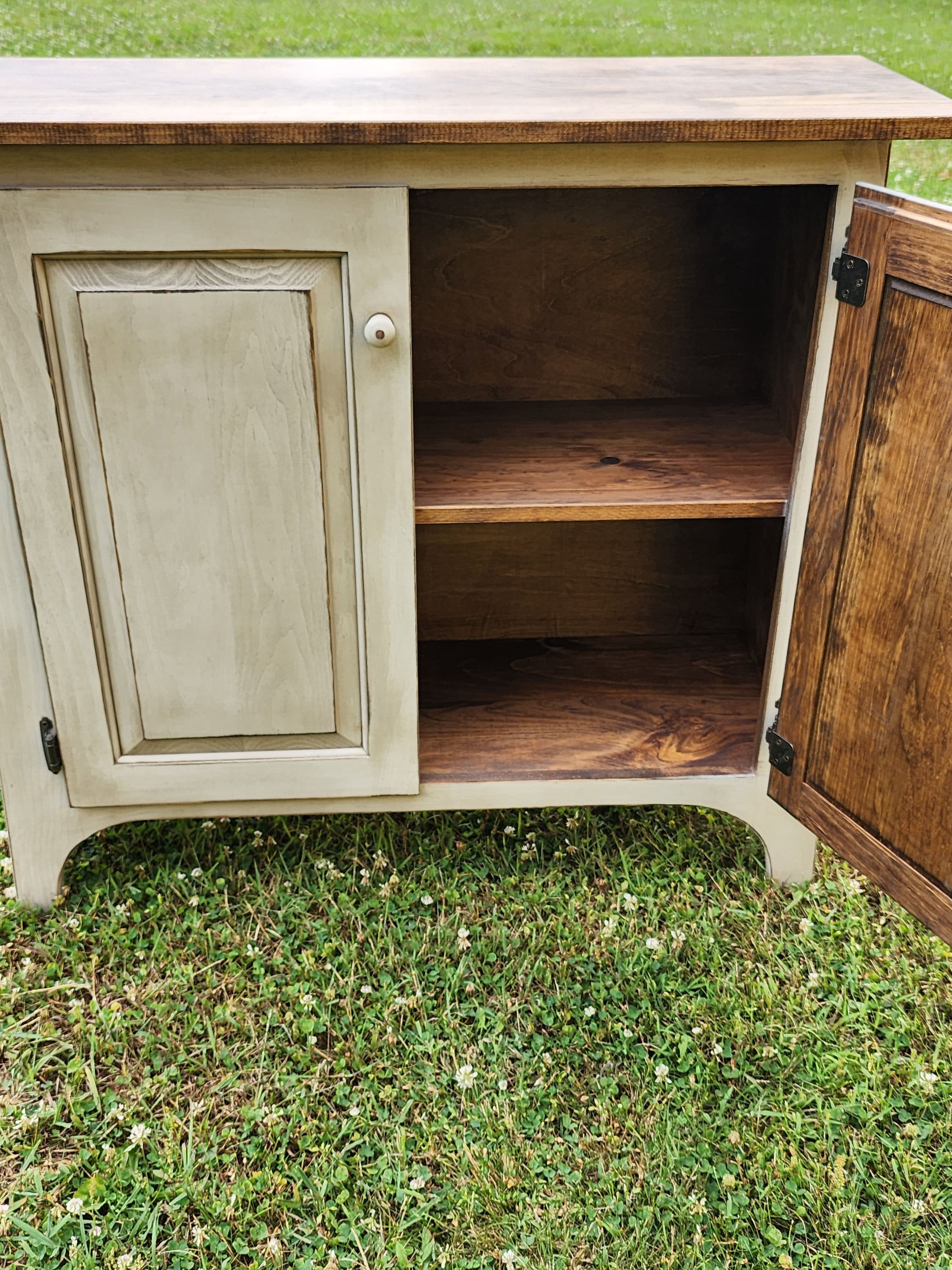 Handmade Rustic Jelly Cabinet, 2 Door Cabinet, Storage Organizer ...
