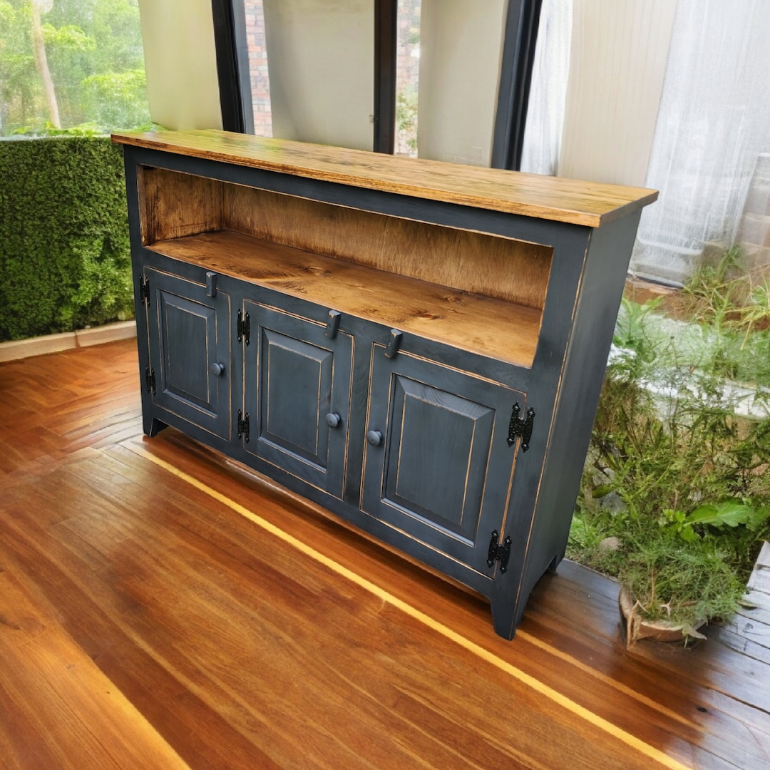 Rustic Farmhouse Buffet Cabinet: Handmade Wood Sideboard for ...
