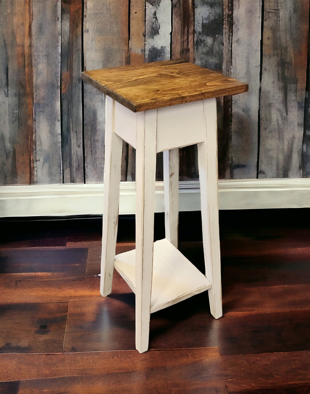 Handmade Rustic Plant Stand, Indoor Plant Holder, Farmhouse Decor ...