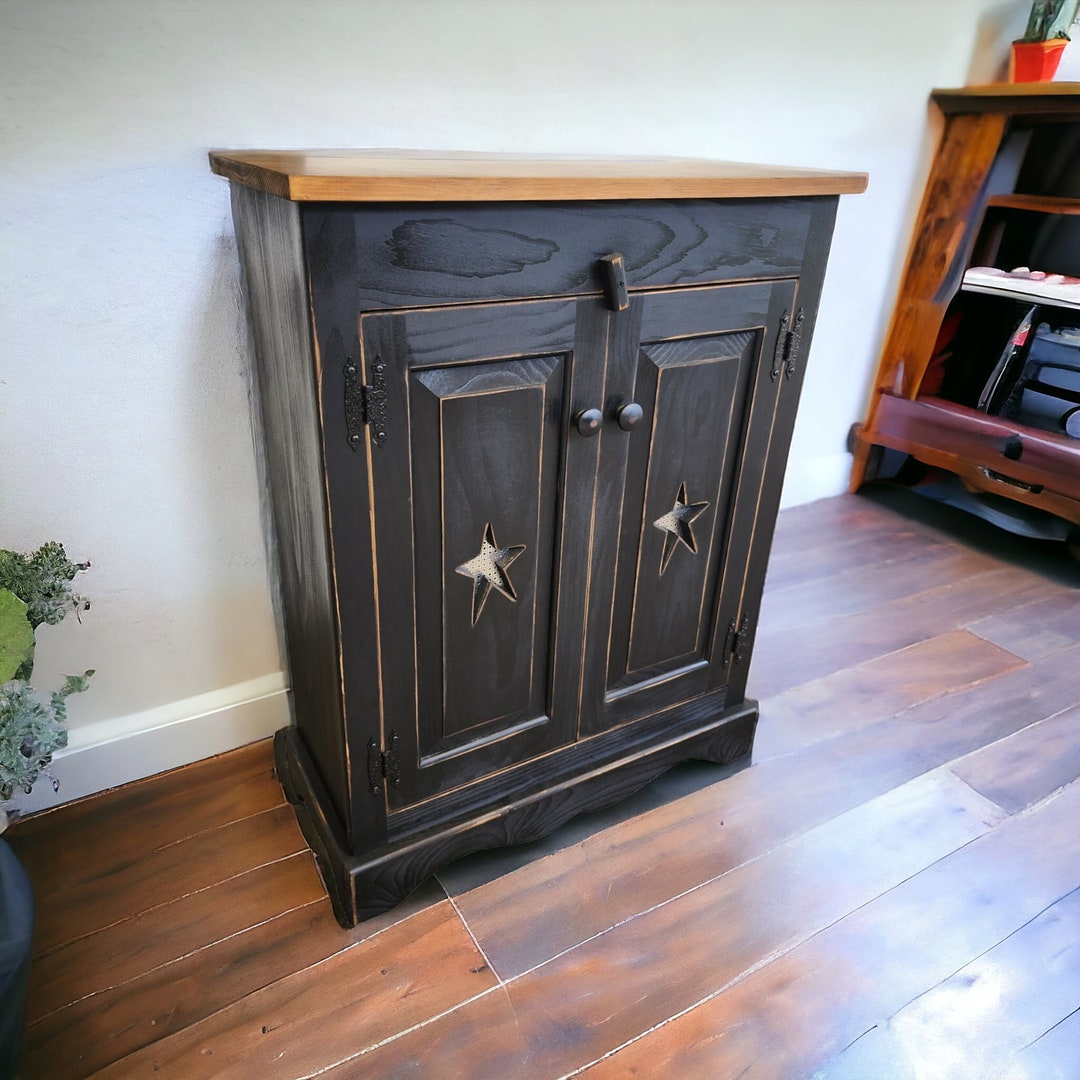 Rustic Small Jelly Cabinet - Handmade Farmhouse Kitchen Storage ...