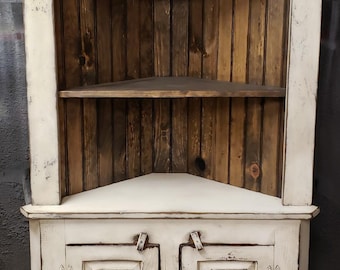 Rustic Corner Cabinet | Etsy