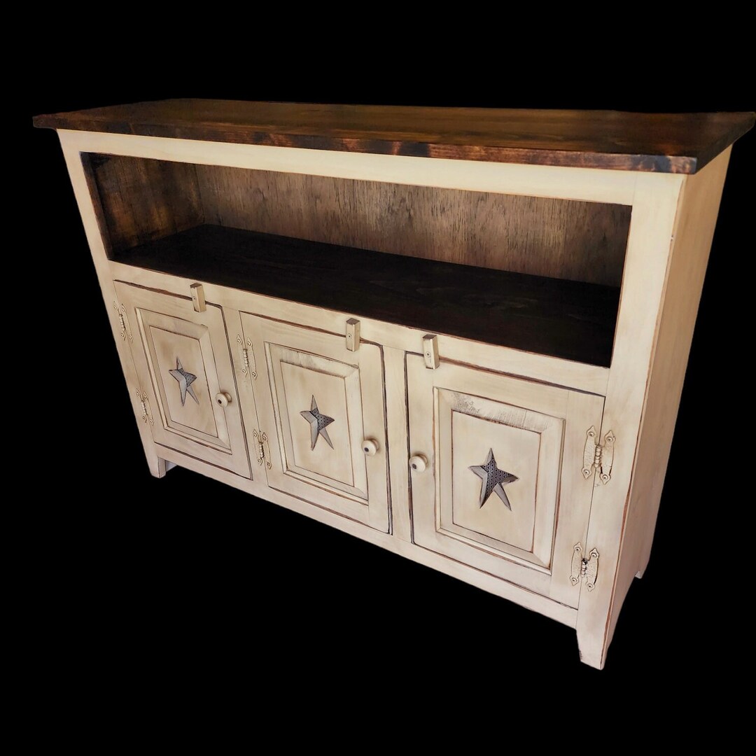 Rustic Buffet Cabinet Sofa Table Primitive Buffet Cabinet - Etsy