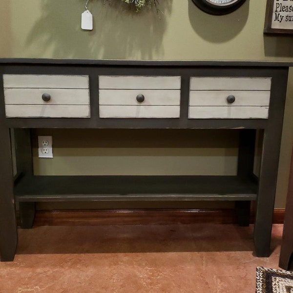 Rustic Sofa Table - Etsy