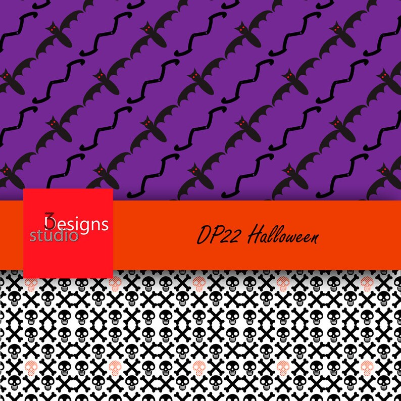 Halloween Digital Paper DP22 Digital Pattern Digital Papers Surface ...