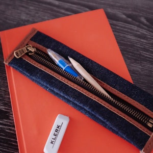 Denim Pencil Case, Denim Pen Holder, Denim Pen Case, Denim Pouch ...