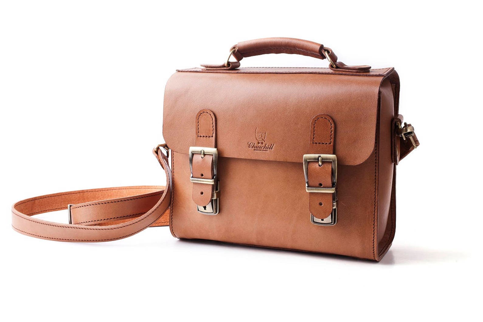 Walnut Leather Shoulder Bag,cross Body Bag,leather Shoulder Bag ...