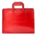 Leather Red Attache Minimal Briefcase Leather Portfolio Bag Folder ...