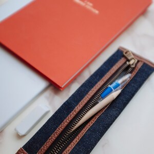 Denim Pencil Case, Denim Pen Holder, Denim Pen Case, Denim Pouch ...
