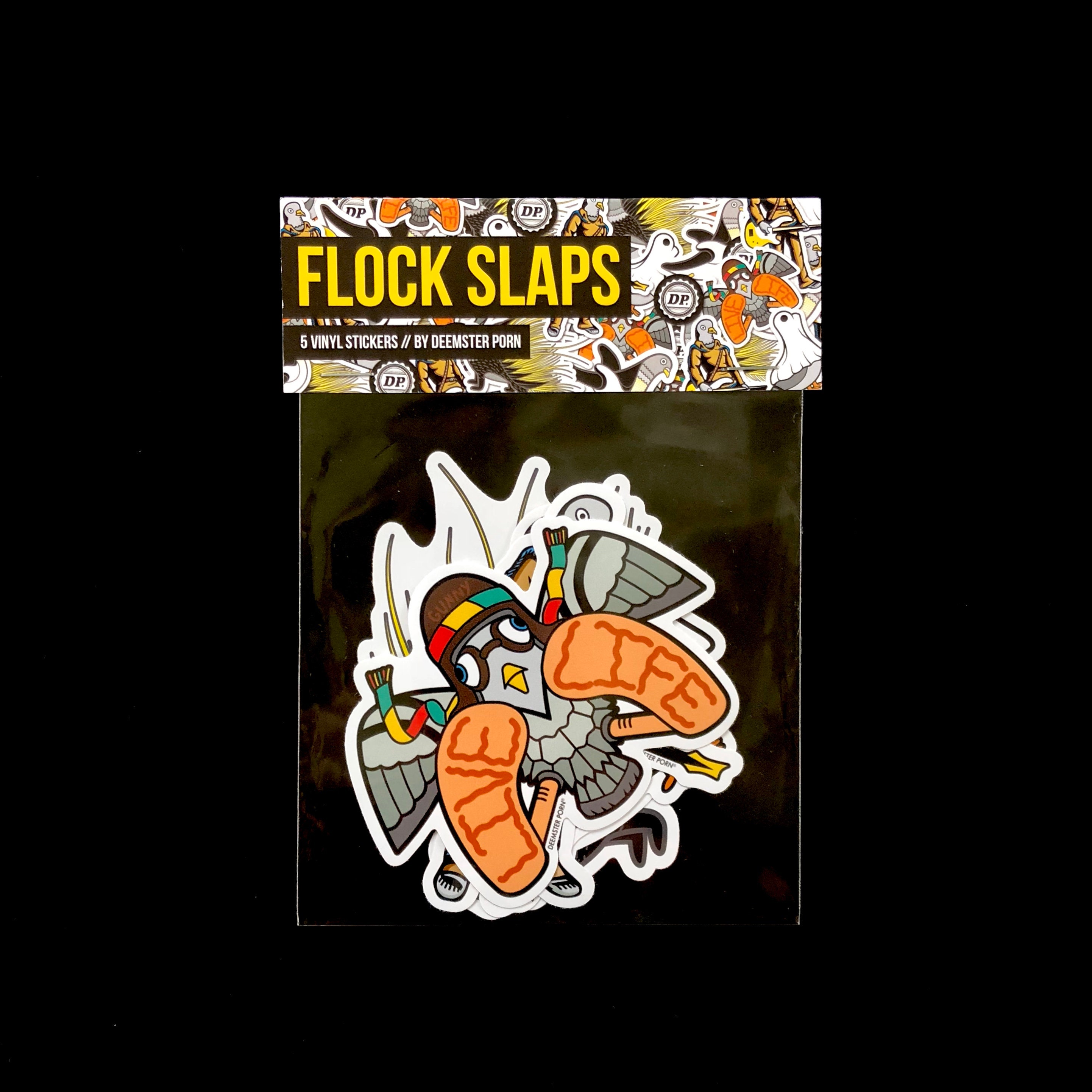 Flock Slaps: 5 Vinyl Stickers